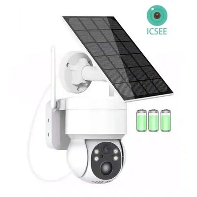 SD Card Solar Powered PTZ Camera , Outdoor 4G Security Camera With ...